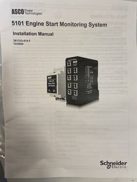 ASCO 5101 Engine Start Monitoring