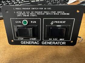 GENERAC 9044-0 Diesel Generator Remote Control Panel